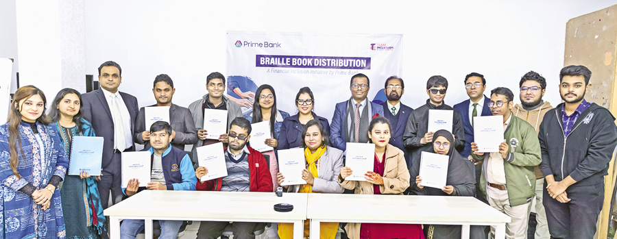 PRIME BANK DISTRIBUTES BRAILLE BOOKS TO EXPAND FINANCIAL LITERACY-